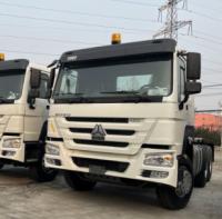 China Used Diesel Trucks White Color 6×4 Drive Model Weichai Engine 430hp 12 Gears Standard Cabin Howo Tractor for sale
