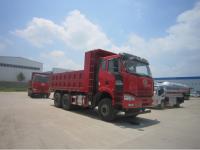 China Used Dump Trucks 6×4 Drive Mode Flat Cabin EURO II Emission Standard 6 Cylinders FAW Tipper Truck RHD for sale