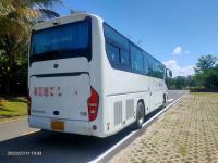 China Used Passenger Coaches Leaf Spring 50 Seats Double Doors Rare Engine Left Hand Drive 2nd Hand Yutong Bus ZK6119 for sale