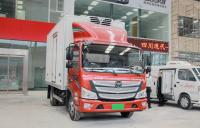 China Used Diesel Trucks 4×2 Drive Mode Foton Refrigerated Truck 143hp for sale