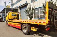 China Used Work Trucks 4×2 Drive Mode 230hp Foton Wrecker Truck Flat Roof for sale