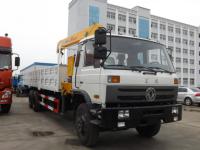 China Used Truck Crane Dongfeng 6*4 Drive Mode Maximum Loading Of Crane 10 Tons Euro 3 for sale