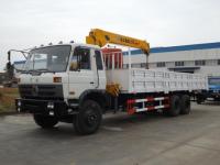China Used Truck Crane Dongfeng 6*4 Drive Mode Maximum Loading Of Crane 10 Tons Euro 3 for sale