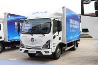 China New Energy Pure Electric Vehicle Foton 4*2 Drive Mode Light Van Truck 280km for sale