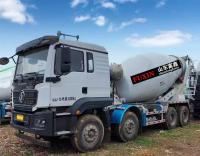 China Shacman Used Cement Truck 8*4 Drive Mode 12 Cubic Euro 5 Flat Roof for sale