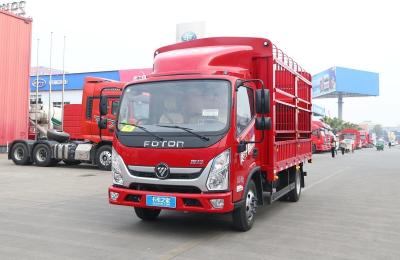 China Foton Fence Box 151 Hp Used Light Truck EURO 3 Flat Roof 6 Tires Left Hand Drive for sale