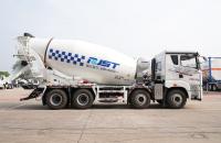 China Concrete Mixer Truck Jiefang 8*4 Drive Mode Used Concrete Trucks 7.74 Cubic Flat Roof for sale