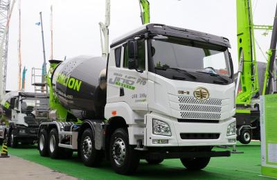 China Euro 5 Jiefang Used Concrete Mixer Truck 320hp 8*4 Drive Mode 8 Cubic 12 Tires for sale
