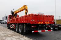 China 8*4 Drive Model Pre Owned Truck Crane Hongyan Mounted 350hp Heavy Duty Euro 6 for sale