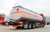 China Used Oil Trucks FAW J6P Big Tanker Fuel Truck 11.5 Meters Long 24 Cubic LHD/RHD for sale
