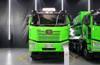 China Used Trucks Tippers For Sale 12 Tires FAW J6P Dump Truck CNG 460hp Flat Roof Cab for sale
