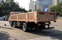 China Used Chinese Cargo Trucks Foton Lorry Truck Gold Color 6*2 Flat Box Loading 18 Tons for sale
