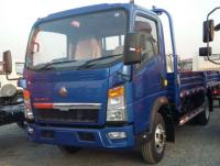 China 3 Ton Truck Length Cargo Tank Howo 4*2 Flat Box Lorry Truck Single Cabin RHD Euro 2 for sale