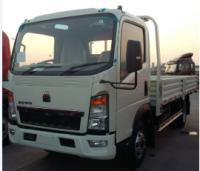 China 3 Ton Truck Length Cargo Tank Howo 4*2 Flat Box Lorry Truck Single Cabin RHD Euro 2 for sale
