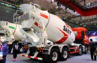 China Concrete Transport Truck 8×4 Sany Mixer 8 Cubic Hino Engine 307hp 12-Speed Transmission for sale