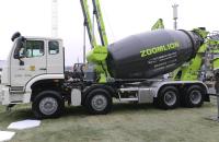 China Concrete Mixer Truck Ghana Hohan J5G 8*4 Chassis Zoomlion Tanker 8M3 Diesel Engine 310hp for sale