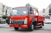 China Small Truck Mounted Crane Lifting 4 Tons 8-Speed Manual Transmission Howo 4*2 Drive Mode for sale