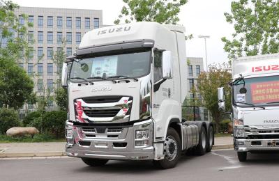 China Tractor Truck Price Trade ZF Gearbox Automatic 6×4 ISUZU Trailer Head 520hp High Roof Cab for sale