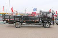 China New Light Cargo Truck Black Color 145hp Diesel Engine Loading 8 Tons Single And Half Cab for sale
