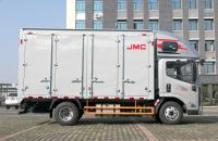 China Used Light Cargo Trucks JAC 4.2 Meters Van Box Double Door Single Row Cab With Sleeper for sale