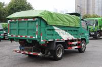 China Tipper Used Truck 4*2 Dongfeng Small Dump Truck Green Color Single Row Cabin Manual for sale