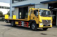 China 7 Ton Wrecker Truck Foton Diesel Engine 210hp Flat Bed 4*2 Drive Mode 10.5 Meters Long for sale