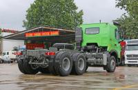 China 6*4 Dump Truck Suppliers Sinotruck Howo T7H Green Color 6 Cylinders 400hp Powerful Engine for sale