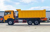 China Used 10 Tires Tipper Truck 6.3 Meters Box 400hp Howo TX7 Front Lifting 12-Speed Manual for sale