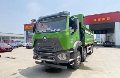China Howo 8x4 Dump Truck 340hp Urban Construction Waste Transportation 12 Wheels Leaf Spring for sale