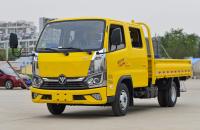China Truck Bed Box Foton Small Lorry Truck Double Row 5 Seats Cabin Gasoline Engine 6 Tirs LHD for sale
