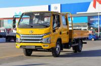 China 5 Ton Box Truck 2 Rows Cabin 2+3 Seats Flat Bed Box With 3.2 Meters Yunei Engine 116hp for sale