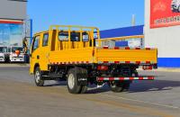 China 5 Ton Box Truck 2 Rows Cabin 2+3 Seats Flat Bed Box With 3.2 Meters Yunei Engine 116hp for sale