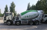 China 90% New Concrete Mixer Machine With Single And Half Cabin 8*4 FAW Mixer Truck for sale