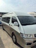 China Used Mini Coach 2017 Year 19 Seats Oil Engine External Swinging Door Jinlong Hiace for sale