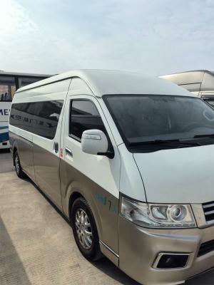 China Used Mini Coach 2017 Year 19 Seats Oil Engine External Swinging Door Jinlong Hiace for sale