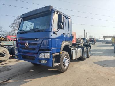 China Used 420 Howo Tractor Trucks 6*4 Drive Mode 12 Wheels Trailer Head Euro 3 Use In Africa for sale