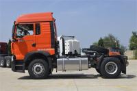 China 400 HOWO Tractor Truck 12 Speed 4*2 6 Tires 6 Cylinder Single Row Semi Diesel Engine Tractor for sale