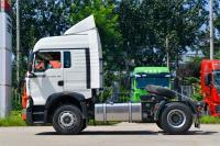 China HOWO Tractor Truck National VI Emission Standard Single Axle 350HP Diesel With Deflector for sale