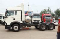 China HOWO Single Row Semi TX Heavy Truck 440HP 6X4 12gears Dual Drive LNG Tractor National VI for sale