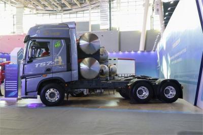 China HOWO TS7 Heavy Truck 700HP 6X4 Hydraulic Buffer LNG Automatic Transmission High Roof Tractor for sale
