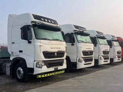 China Used Sino Truck Howo 10 Wheels T7H Tractor Head Man Engine 480hp High Roof Cabin With A/C for sale
