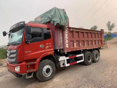 China Used Tipper Trucks With Prices 10 Wheel Foton Dumper Loading 30 Tons Big Bucket With Cover for sale