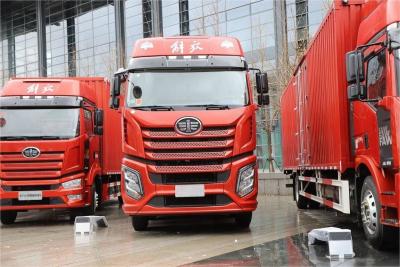 China Jiefang Medium Truck Sunroof Air Conditioning 12-Speed 510 HP 8X4 9.4m LNG Fence Truck for sale