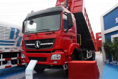 China Heavy Dump Truck 340 Hp 8X4 7.2m Red Body Top Mounted Air Conditioner Beiben Brand for sale