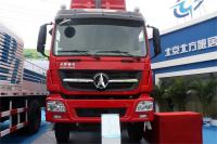 China Heavy Dump Truck 340 Hp 8X4 7.2m Red Body Top Mounted Air Conditioner Beiben Brand for sale
