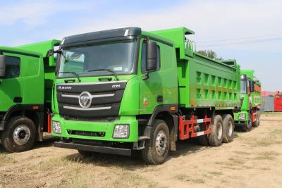 China Foton Auman GTL 9 Series Heavy Truck 400HP 6X4 5.6m U-Shaped Cargo Box Top Cover Dump Truck for sale