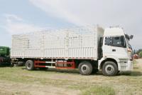 China Foton Auman Stake Truck 6 Series Heavy Duty Truck Diesel 8-Speed 245HP 6X2 9.53m White Body for sale
