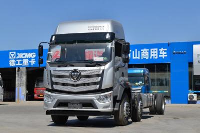 China Single Row And Half Seats Foton Auman Truck High Roof Diesel 245HP 6X2 8.6m Truck Chassis for sale