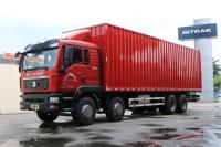 China Air Conditioning Deflector Double Rear Axle C5H Model Diesel 310HP 8*4 9.52M SITRAK Van Truck for sale