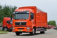 China Orange Body AMT High Roof Air Deflector Diesel 8 Speeds 250HP 6.8m Sitrak Fence Truck for sale
